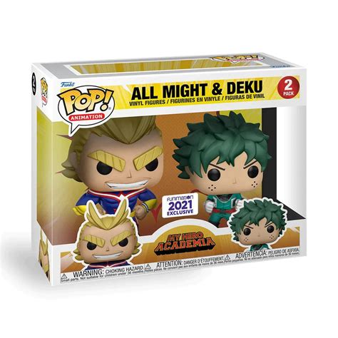 All Might And Deku 2 Pack Funko Pop Animation Funimation 2021 Exclusive