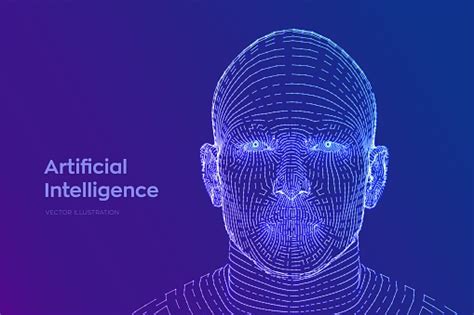 Ai Konsep Kecerdasan Buatan Ai Otak Digital Wajah Manusia Digital