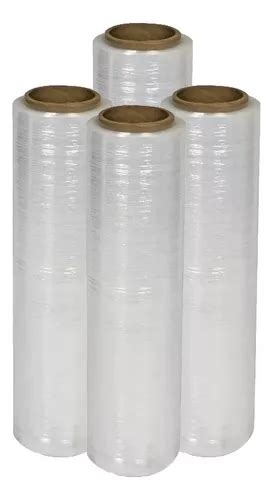 4x Rollo Emplaye Película Stretch Estirable 18 PuLG X 300 M