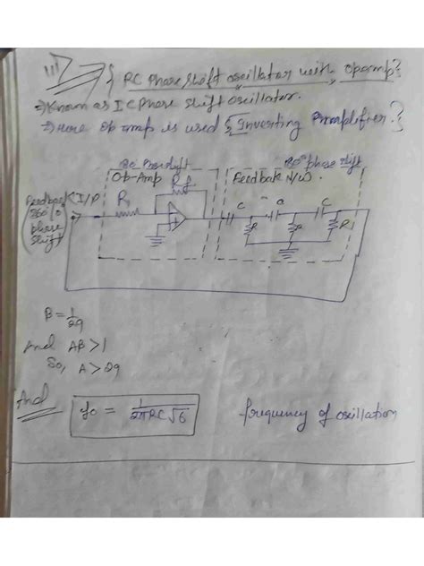 Phase Shift Oscillator With Op Amp Pdf
