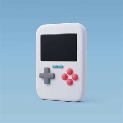 Premium Vector 3d Vector Handheld Portable Game Console Video Game