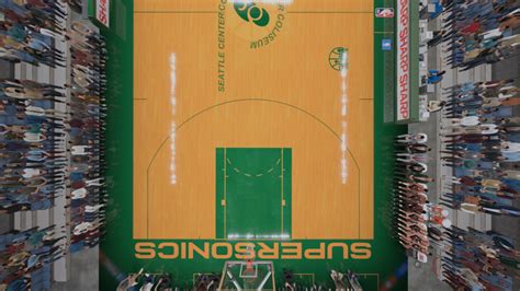 Seattle Supersonics 1992 90s Eras Floor And Stadium 8k Lagoamodss