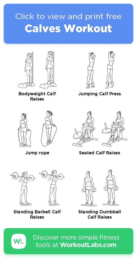 Calves Workout · Free Workout By Workoutlabs Fit Calf Exercises Calf