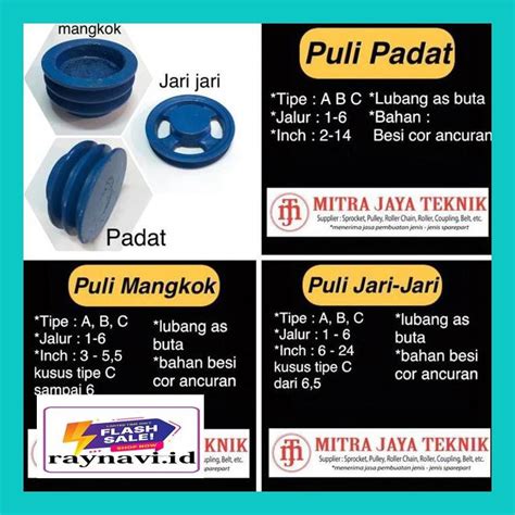 Jual M1ksdray Puli Besi Jari B2 X 8 Inch Pully Pulley Polly Poli 2