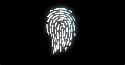 Ffuturistic Digital Processing Of Biometric Animation Of Fingerprint