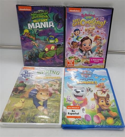 Lot Of 4 Nickelodeonnick Jr Dvd Cartoons All Brand New Ebay