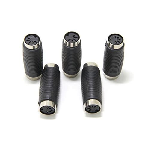 Getuscart Ancable 5 Pack 5 Pin Din To 5 Pin Din Midi Coupler Midi