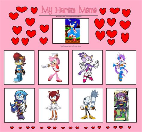 Sonics Harem V1 By Neoduelgx On Deviantart