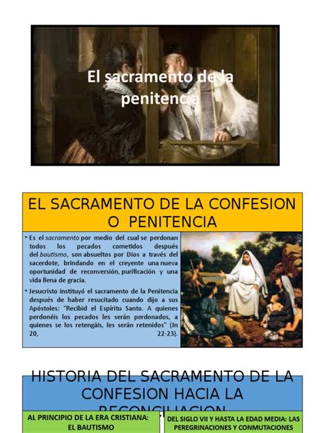 Presentacion Sobre El Sacramento De La Penitencia Pdf Sacramentos