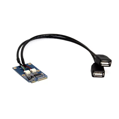 MINI PCI E TO USB Adapter MPCIe To Pin Ports Dual USB Converter Card PicClick AU