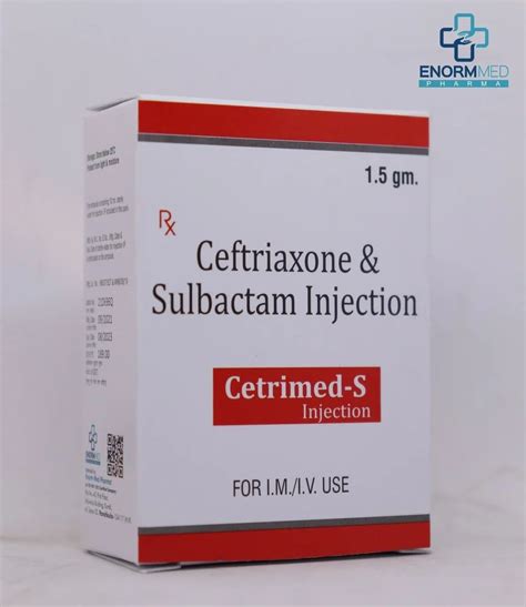 Ceftriaxone And Sulbactam Injection At ₹ 30 Vial Ceftriaxone Sulbactam Injection In Panchkula