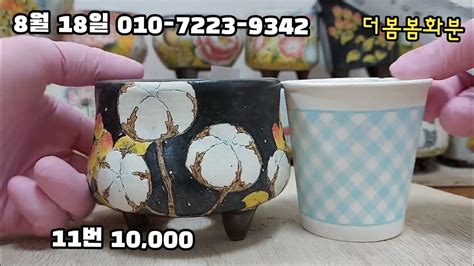 8월18일 더봄봄화분 Youtube