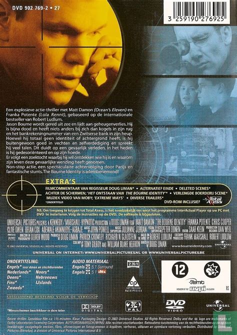 The Bourne Identity Dvd Cover