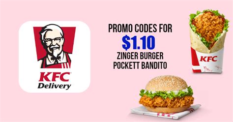 Use These Kfc Delivery Promo Codes To Enjoy 1 10 Zinger Burger Or