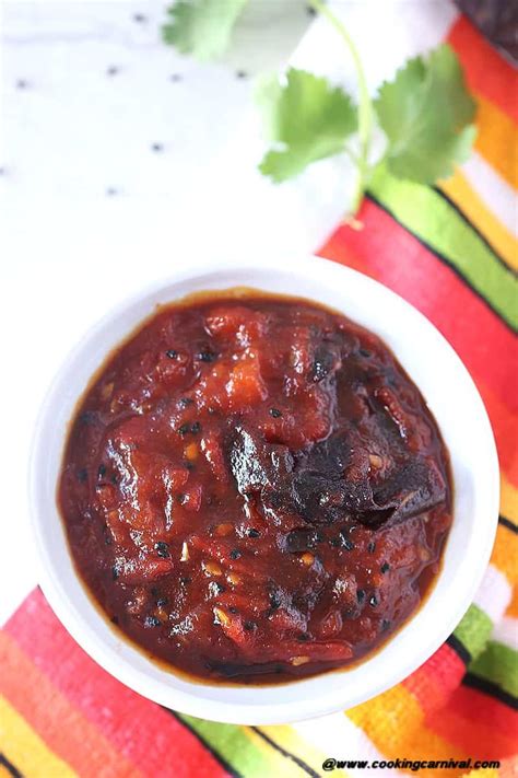 Sweet Spicy Tomato Chutney How To Make Tomato Chutney Indian Dip