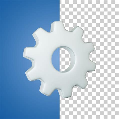 Premium Psd Gear Setting Symbol Icon 3d Rendering