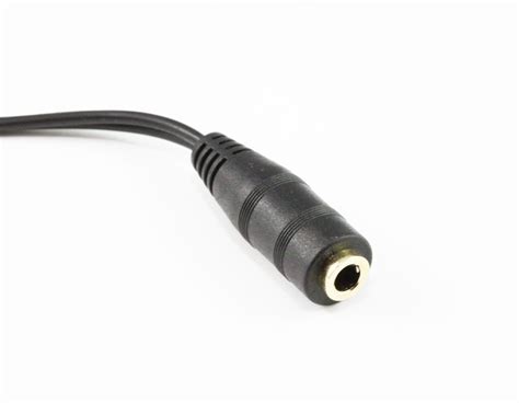 20cm Mic And Earphone To 35mm Socket Audio Adaptor Austronic Cables