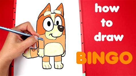 How To Draw Bingo From Bluey Really Easy Drawing Tutorial