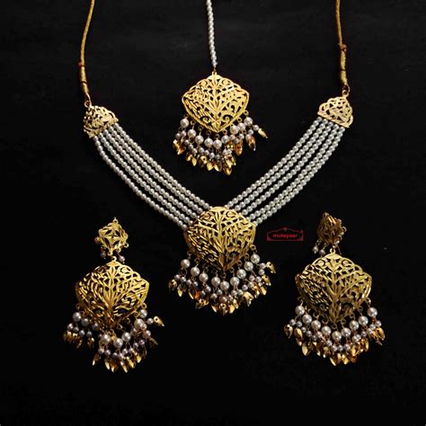 Punjabi Traditional Moti Haar Set J0766