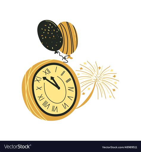 happy new year timer royalty free vector image
