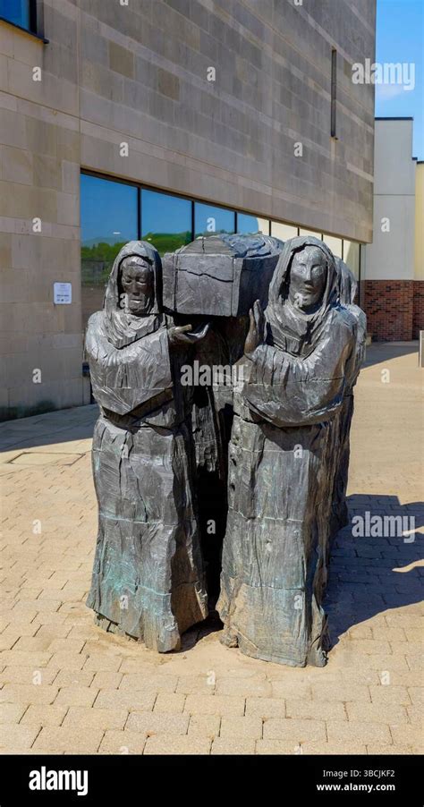 The Journey A Sculpture By Fenwick Lawson In Durham City Depicting