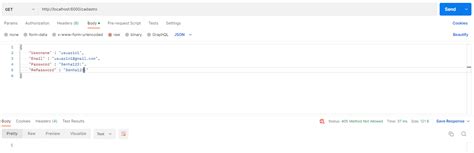 Erro ao testar no Postman NET e Identity implementando controle de usuário Solucionado