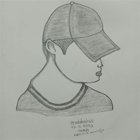 Simple Sketch Of A Boy