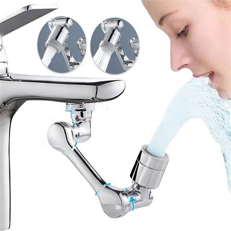1080 Obrotowy Aerator Kranu Przedłużacz Kranu STAL METALOWY WYSOKA