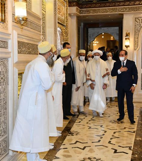 الرئيس السيسى يفتتح مسجد سيدنا الحسين بعد تجديده صور