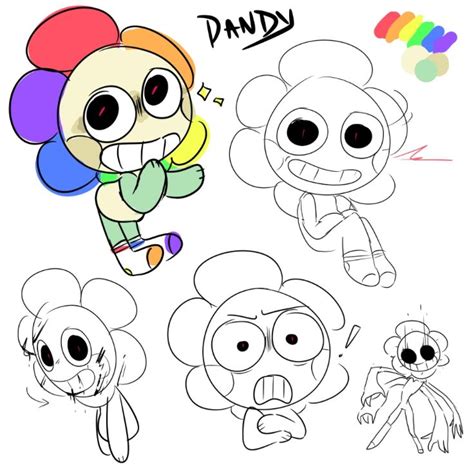 Official Dandys World Concept Art Cute Drawings Concept Art Dandy