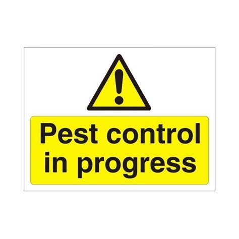 Pest Control In Progress Warning Signs