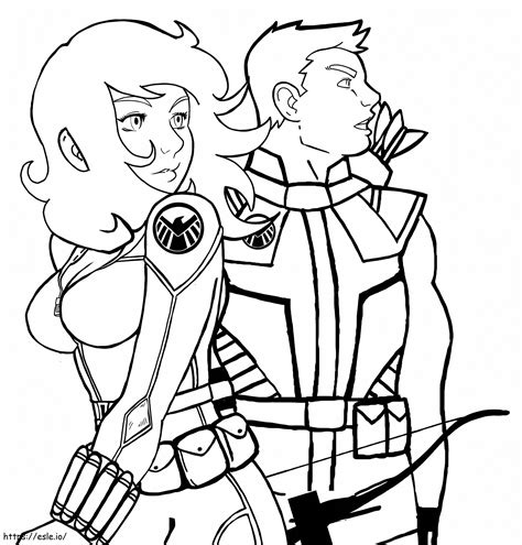 Hawkeye Y Black Window Coloring Page