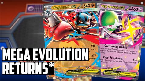Mega Evolution Is Returning To The Pokemon Tcg 1st Look At Mega Evolution Lucario And Gardevoir