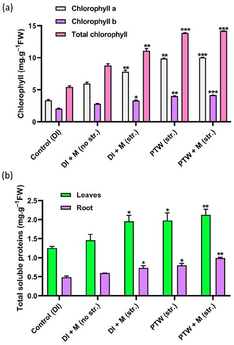 A Chlorophyll Detection In Fresh Leaves And B Total Soluble Protein