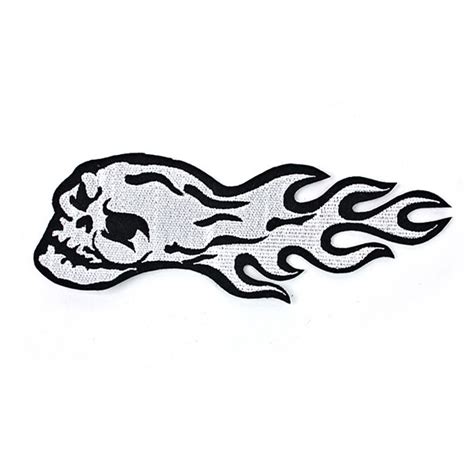 비엠코리아스마트보이 Pa0110 해골 라이더 자수 와펜 리폼 패치