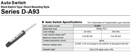 Smc Sensor D A93