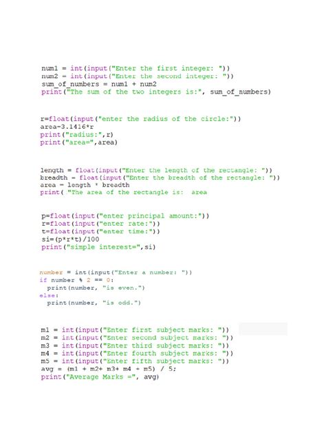 Basic Programming Practice Questions Pdf