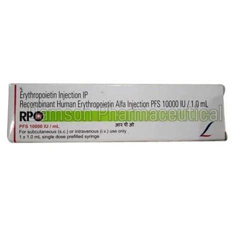 Branded Erythropoitin Injection 4000 Iu Prescription At ₹ 1500 Piece