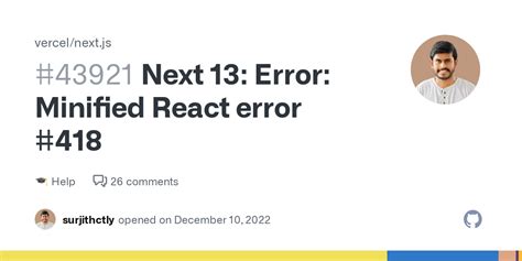 Next Error Minified React Error Vercel Next Js Discussion