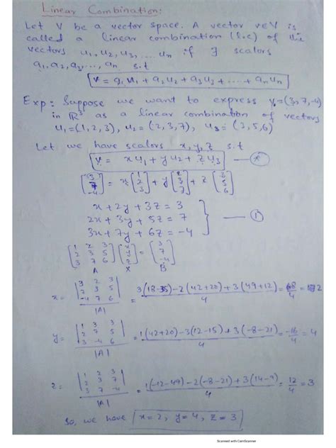 lecture 3 linear algebra pdf