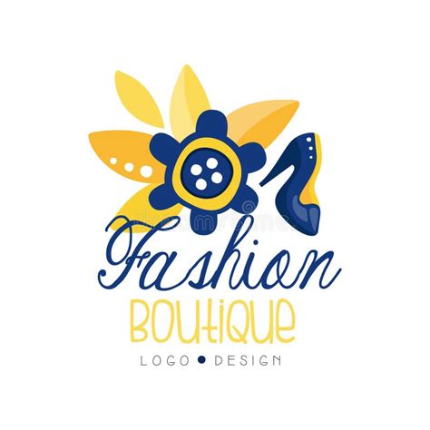 Diseño Del Logotipo Del Boutique De La Moda Insignia Para La Tienda De Ropa Salón De Belleza