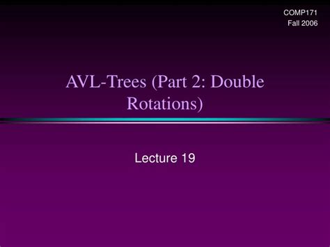 Ppt Avl Trees Part 2 Double Rotations Powerpoint Presentation
