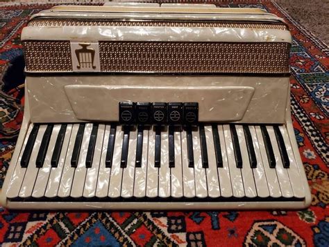 Italian Accordion In The Instrument Is In Good Condition It Is In Tune