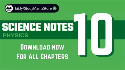 Science Physics Short Notes Class All Chapters PDF