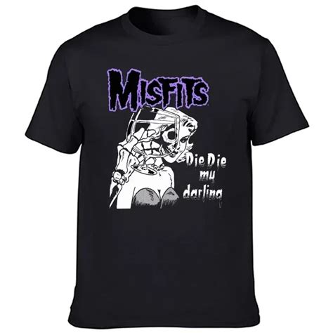 The Misfits I Want Your Skulls T Shirt Punk Rock Band Tee Harajuku