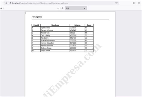 Cómo crear un archivo PDF usando mPDF y PHP BaulPHP