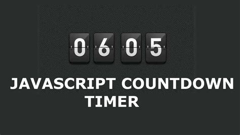How To Create A Countdown Timer
