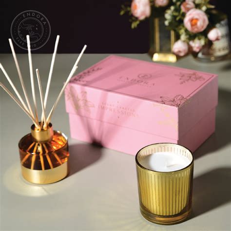 Gold Ribbon Diffuser Mercury Votive Candle