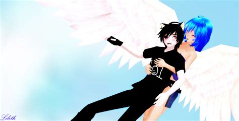 Mmd Lilith Flying With Lilium Dd By Lilithzatsune On Deviantart