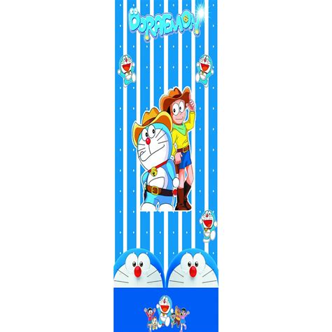Jual Stiker Pintu Kamar Mandi Toilet Wc Motif Doraemon Shopee